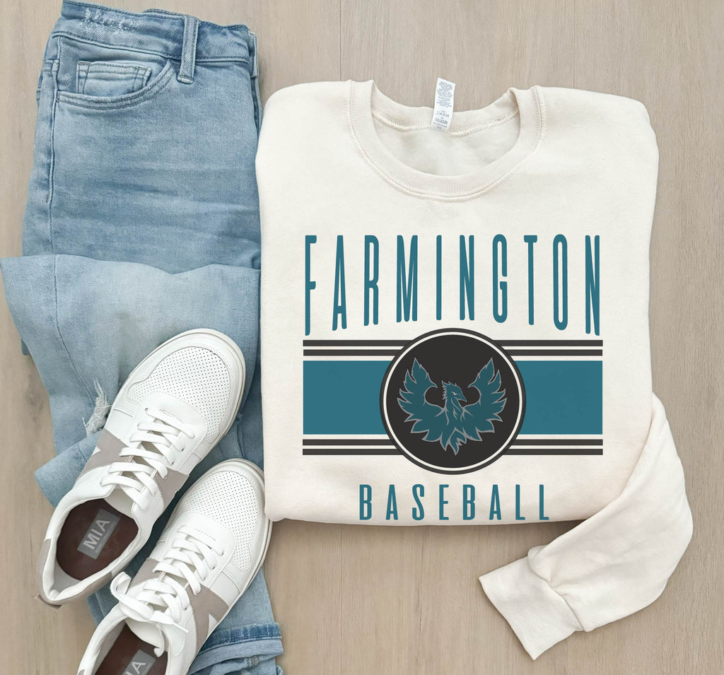 Farmington Baseball Phoenix logo basic sweatshirt – Salted Threads Co.